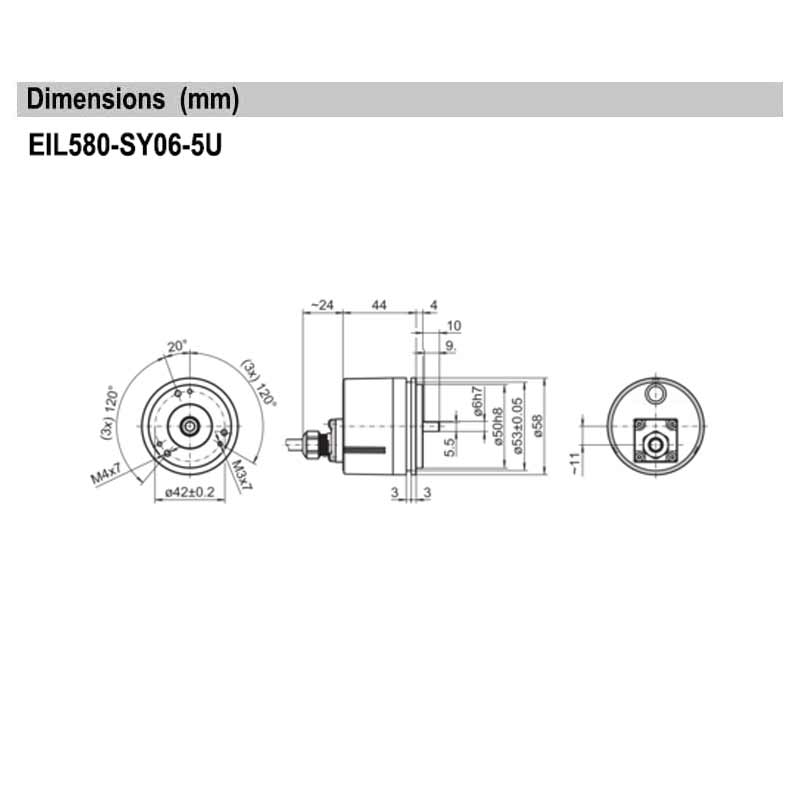 Baumer Thalheim - Incremental Encoder - EIL580-SY06.5UN.01024.A