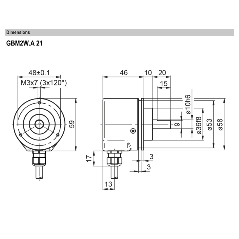 Baumer - Absolute Encoder - GBM2W.A122102