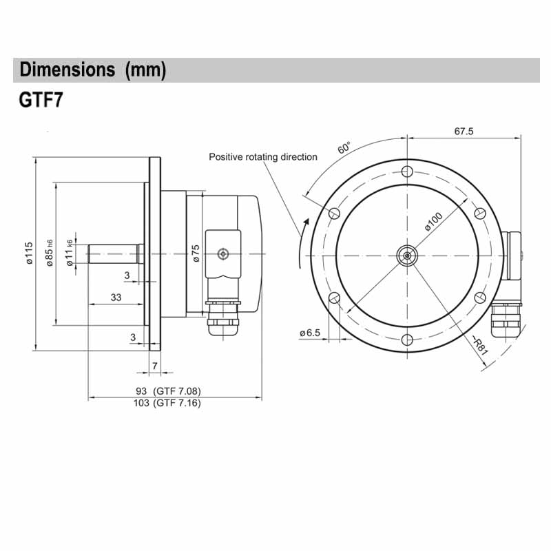 Baumer Hubner - LongLife DC Tachogenerator - GTF7,08L/420