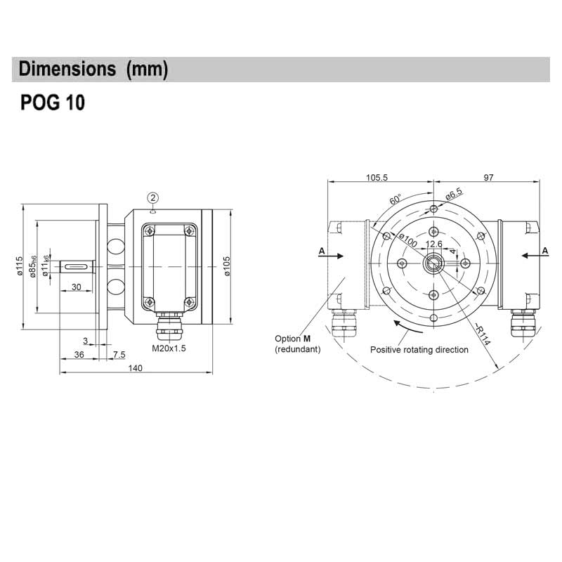 Baumer Hubner - HeavyDuty Incremental Encoder - POG10DN1024I