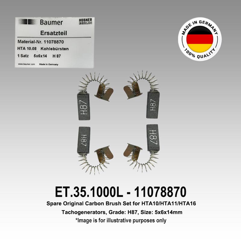 Baumer DC Tachogenerator| Hubner Tachogenerator India | DC Tacho Generator